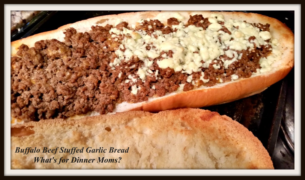 Buffalo Beef Stuffed Garlic Bread – What's for Dinner Moms?