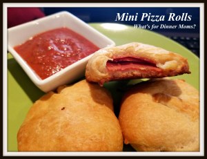 Mini Pizza Rolls – What's for Dinner Moms?